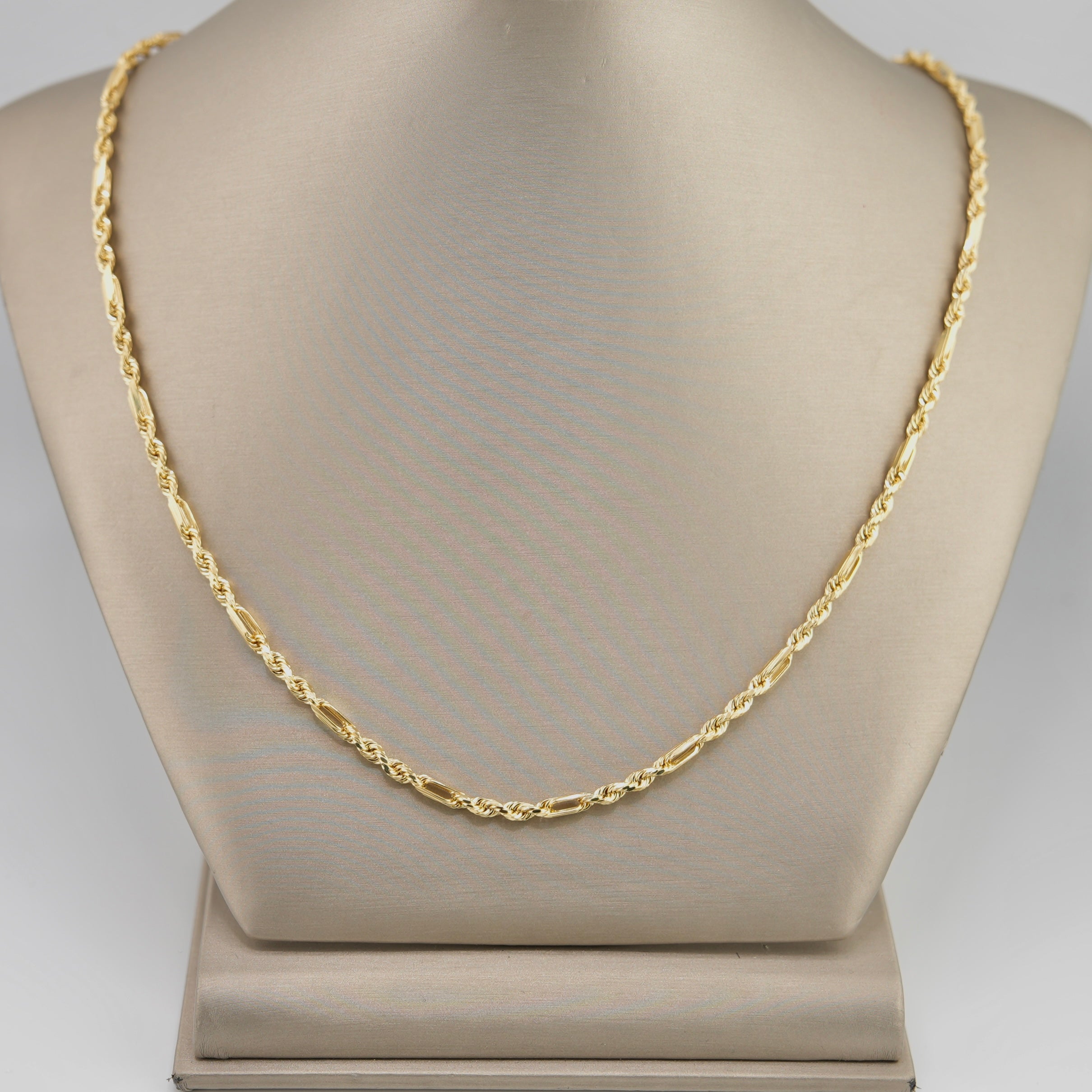 14k Gold Hollow Milano Chain 3.4mm