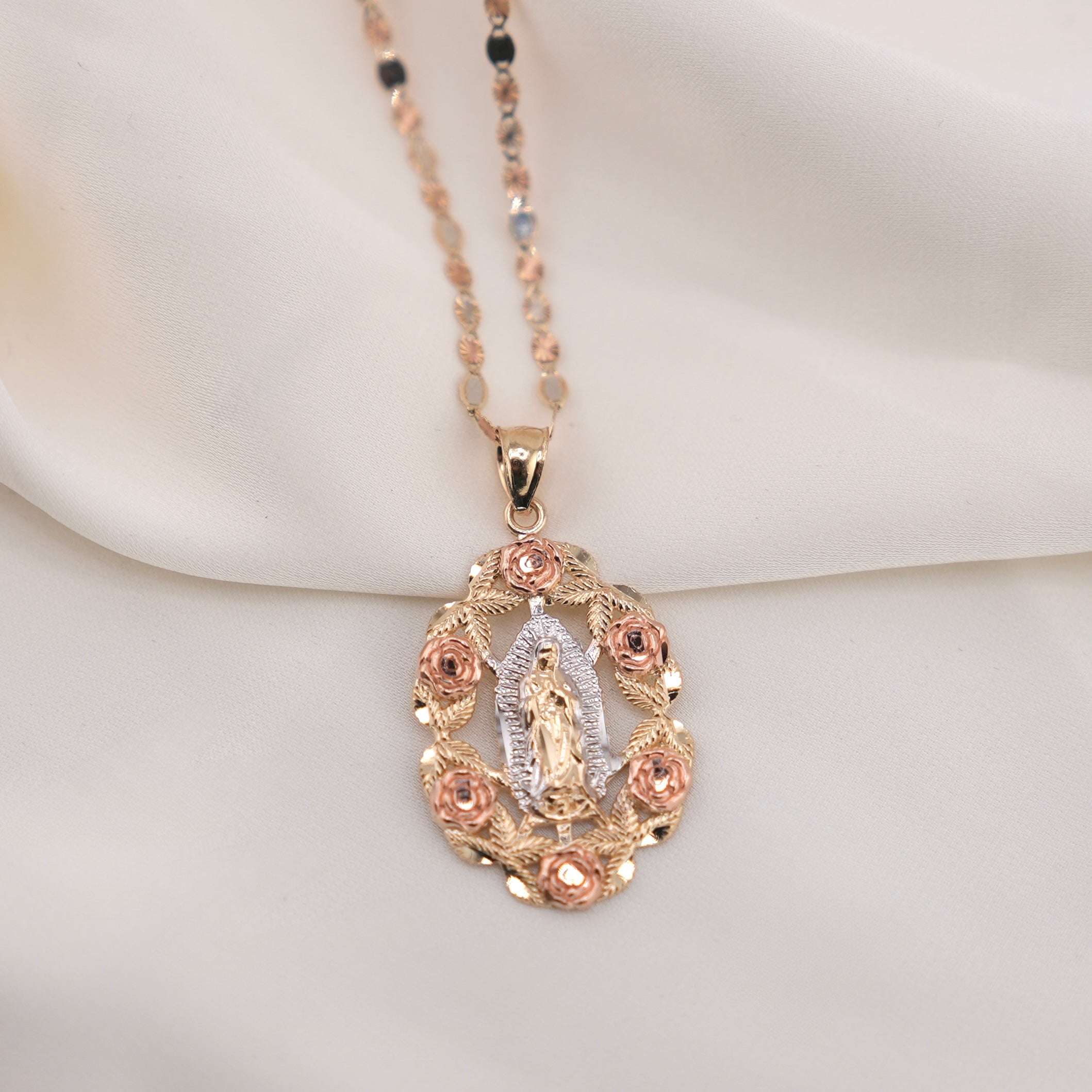 14k Gold Virgencita Chain Set